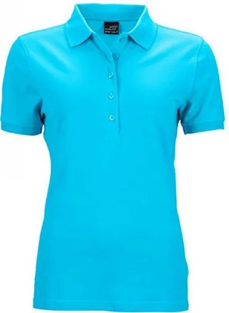 James & Nicholson Poloshirt Damen Elastic Polo Piqu&eacute; / Taillierter Schnitt