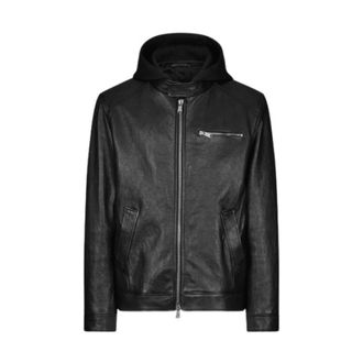 Dondup Homme, Vestes, Noir, Taille: XL Blouson motard slim