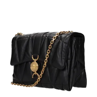 Versace Womens Black Leather Shoulder Bag