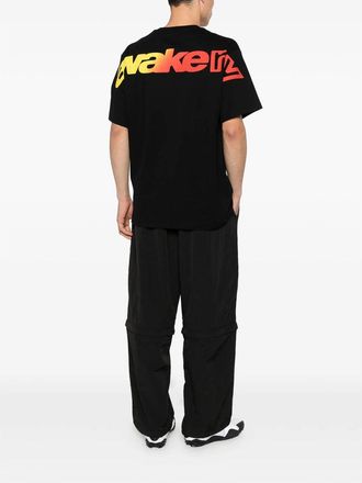 Awake NY Crew-Neck Cotton T-Shirt - Black