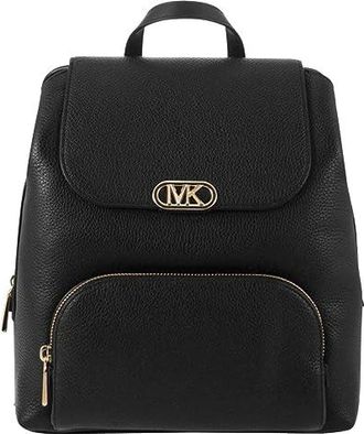 Michael Kors Michael Michael Kors Kensington Sac à dos en cuir grainé noir pour femme, marron, Medium, Sac à main