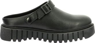 Kickers Femme, Chaussures, Noir, Taille: 40 EU Mules en Cuir Élégantes