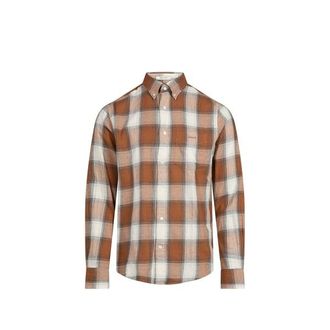 GANT Chemise droite col boutonn&eacute; &agrave; carreaux en coton