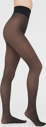 Calzedonia Halbtransparente Thermostrumpfhose Schwarz