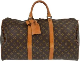 Louis Vuitton unisex, Pre-owned, Brun, Taille: ONE Size Sac Week-end Vintage en Toile Pre-owned