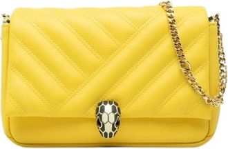 Bulgari Sac bandouli&egrave;re vintage Pre-owned - Femme - Pre-owned - Jaune - Taille: ONE Size