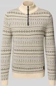 Camel Active Strickpullover mit gerippten Abschlüssen