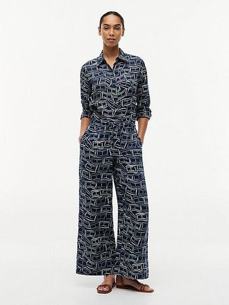 Tommy Hilfiger Pantalon d&eacute;contract&eacute; jambe ample en pur lin