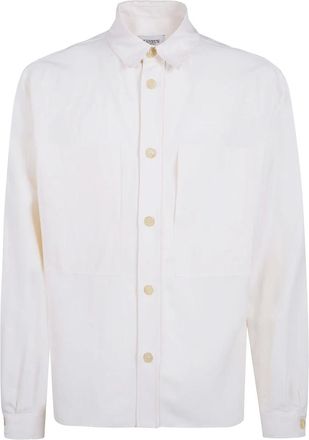 Laneus Homme, Chemises, Blanc, Taille: XL Surchemise en lin et viscose