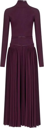 Alaia Femme, Robes, Brun, Taille: 36 FR Long Jersey Dress