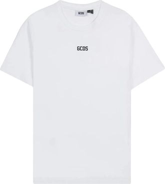 GCDS Gcds, Homme, Tops, Blanc, Taille: XL Mini Logo SS T-Shirt