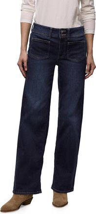 Street One Wide Leg Jeans Deep Blue Soft Washed 26