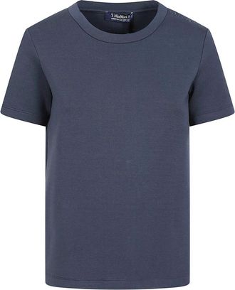 Max Mara Basic T-Shirt - - Tops - Damen - Blau - XS