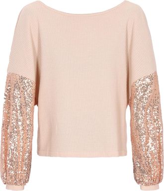 Faina Langarm Frauen Aprikose