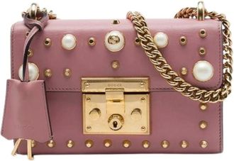 Gucci Sac bandouli&egrave;re Pre-owned orn&eacute; de perles - Femme - Pre-owned - Rose - Taille: ONE Size