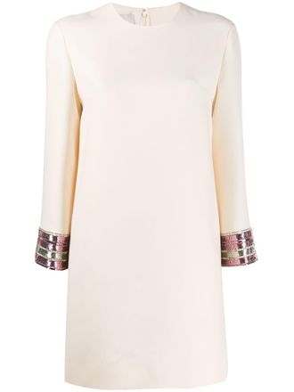 Valentino Garavani Minikleid mit Pailletten - Nude