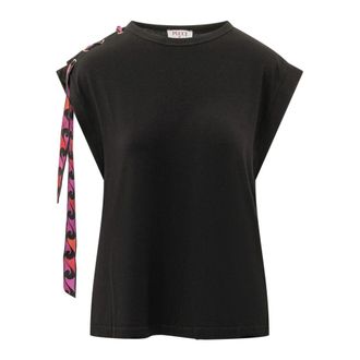 Pucci Femme, Tops, Noir, Taille: 42 FR D&eacute;bardeur Viscose Jersey
