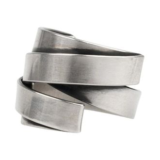 Werkstatt M&uuml;nchen Homme, Accessoires, Gris, Taille: M Ring Double Folded