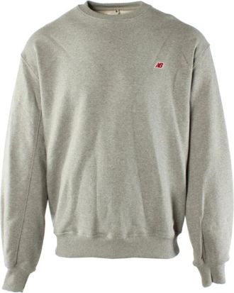 New Balance Homme, Sweatshirts et sweats &agrave; capuche, Gris, Taille: XL Made in USA Core Crewneck SweaT-shirt