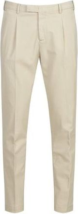 PT01 Pantalon slim &agrave; plis en coton