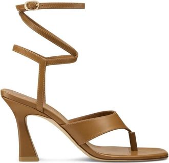 Stuart Weitzman Femme, Chaussures, Brun, Taille: 41 1/2 EU Vinnie Wrap Thong 85