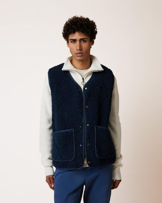 Faguo Veste sans manches bleu marine