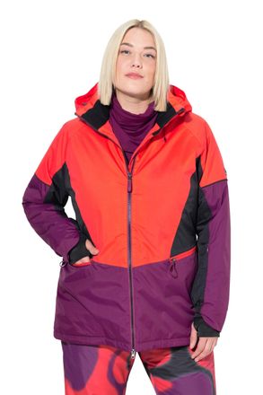 Ulla Popken Damen große Größen Übergrößen Plus Size HYPRAR Performance-Jacke, wasserdicht, Schneefang