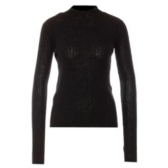 Pinko Rundhals-Strickware - - Knitwear - Damen - Schwarzk - L