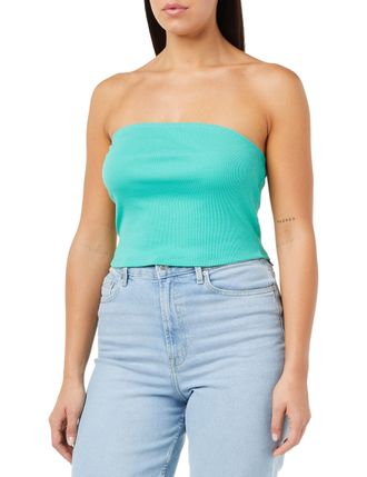 Only Womens ONLNESSA S/L Bandeau JRS Top, Marine Green, XL