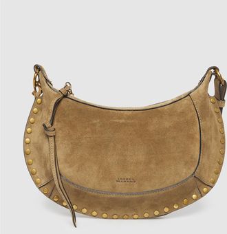 Isabel Marant Sac Oskan Moon Cuir Suédé Taupe