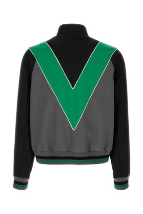 Valentino Garavani Mens Color-Block Polyester Sweatshirt Multicolor Sweater
