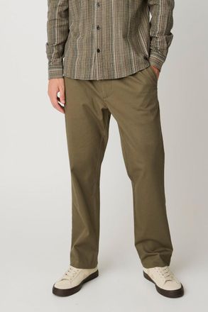 Knowledge Cotton Apparel Herren vegan Hose Fig Comfort Canvas Burned Olive