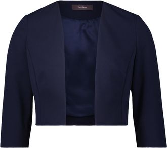 Vera Mont Damen Blazer-Jacke ohne Verschluss 40, Night Sky