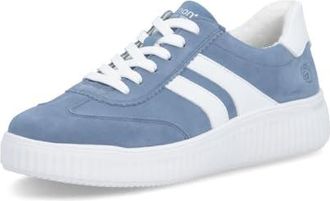 Remonte D3E00 Baskets basses pour femme Semelle int&eacute;rieure ample, Blue Combi 14, 44 EU Weit