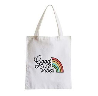 Fabulous Grand Sac Shopping Plage Etudiant Good Vibes Chill Vacances Sympa 70s Retro