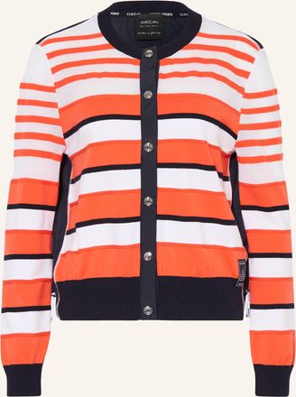 Marc Cain Strickjacke Im Materialmix rot