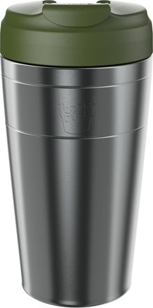 KeepCup Reisebecher für Pendler, isolierter Edelstahl, wiederverwendbar, mit auslaufsicherem Klappdeckel, 454 ml, Kiefer