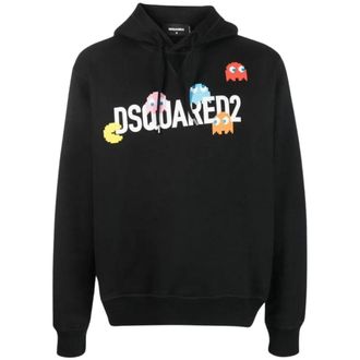 Dsquared2 Pac-man Cool Fit Schwarzer Hoodie