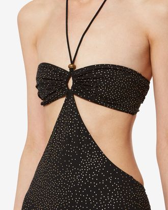 Isabel Marant Maillot De Bain Idoya - Femme - Noir Et Dor&eacute; - Taille 34 - Isabel Marant