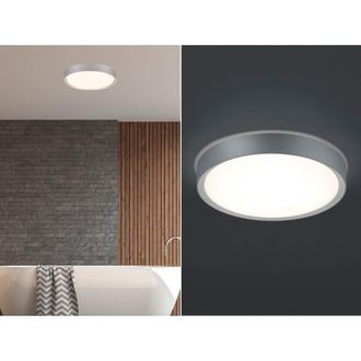 Trio Led Bad Deckenleuchte clarimo in Grau, IP44 ø 33cm