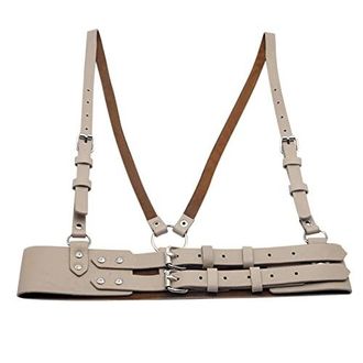 Generic Ceinture &eacute;Lastique Femme - Ceinture Corset Large pour Femmes en Cuir Authentique Style Punk &Eacute;lastique pour Robes Quotidiennes