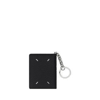 Maison Margiela Womens Black Calf Leather Bos Taurus Keychain Accessory