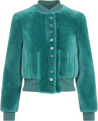 Alexander McQueen Bomber - Bleu Clair