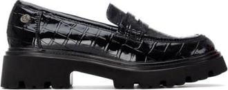 Xti Mocassins Femme Noir - Chaussures Confortables et polyvalentes - Mode d&eacute;contract&eacute;e - Mod&egrave;le 14442502 (Taille39)