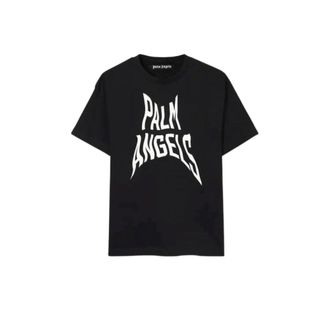 Palm Angels Homme, Tops, Noir, Taille: XL Palm Angels - Hauts > T-shirts