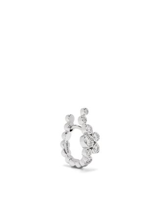 Maria Black boucle doreille Garbo en or blanc 14ct - Argent