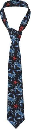 Generic Cravate Crabes Bleus &Eacute;toiles De Mer Classique Men Tie Formelle Cravate DAffaires Pour C&eacute;l&eacute;brations Affaires Mariage