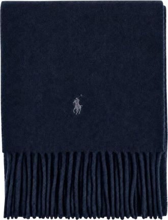 Ralph Lauren &Eacute;charpe r&eacute;versible en m&eacute;lange de laine - Homme - Accessoires - Bleu - Taille: ONE Size