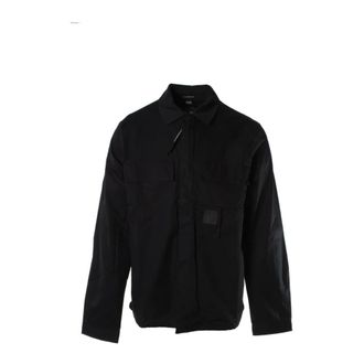 C.P. Company C.p. Company, Homme, Vestes, Bleu, Taille: 2XL Metropolis Gabardine Pocket Shirt