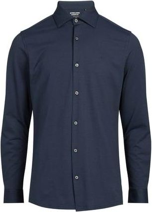 Strellson Chemise Spike droite en coton m&eacute;lang&eacute;